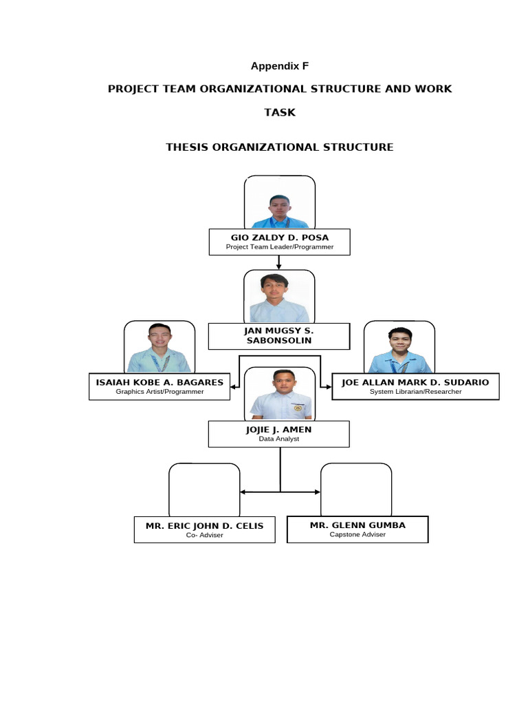 Sample Organizational Structure Thesis or Capstone | PDF | Data | Data ...