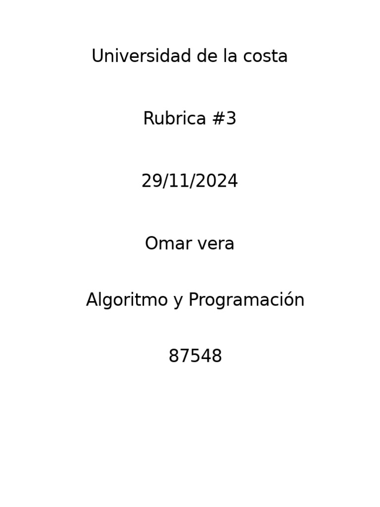 Omar Vera | PDF | Python (lenguaje de programación) | Tecnologías de la información