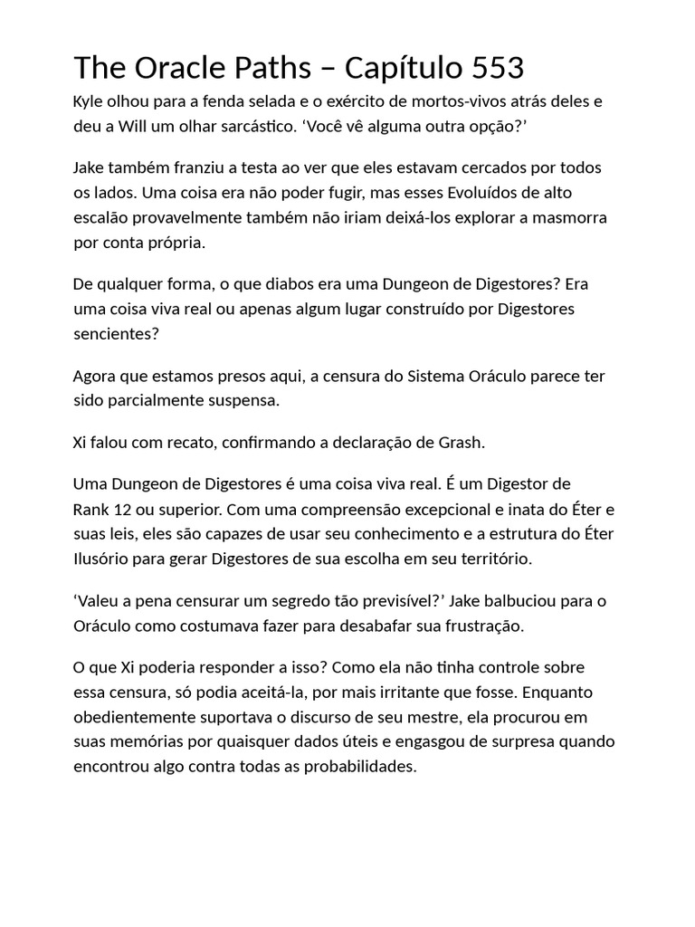 The Oracle Paths - Capítulo 553 - Central Novel | PDF | Beleza | Morte