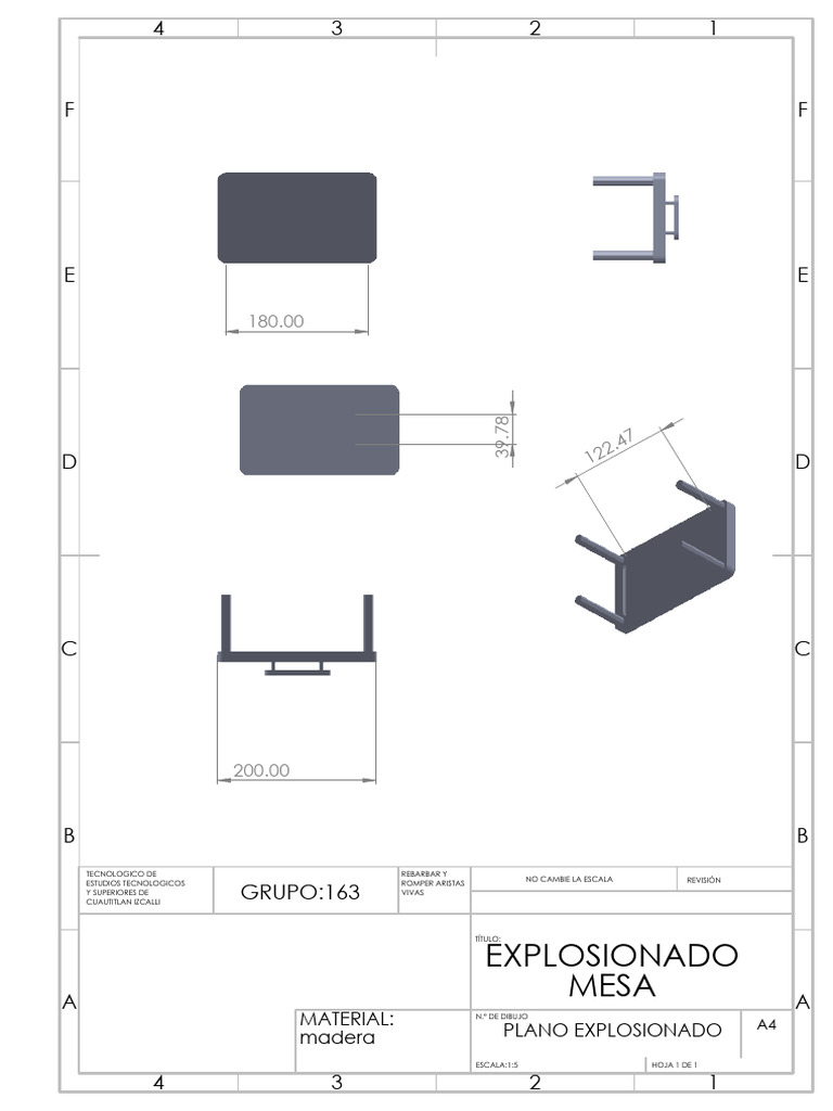 Explosionado Mesa | PDF