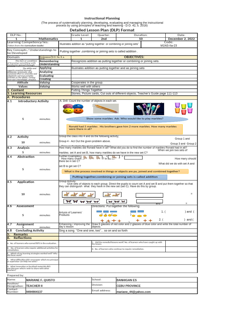 DLP Kinder 1 q3 COT | PDF | Learning | Lesson Plan