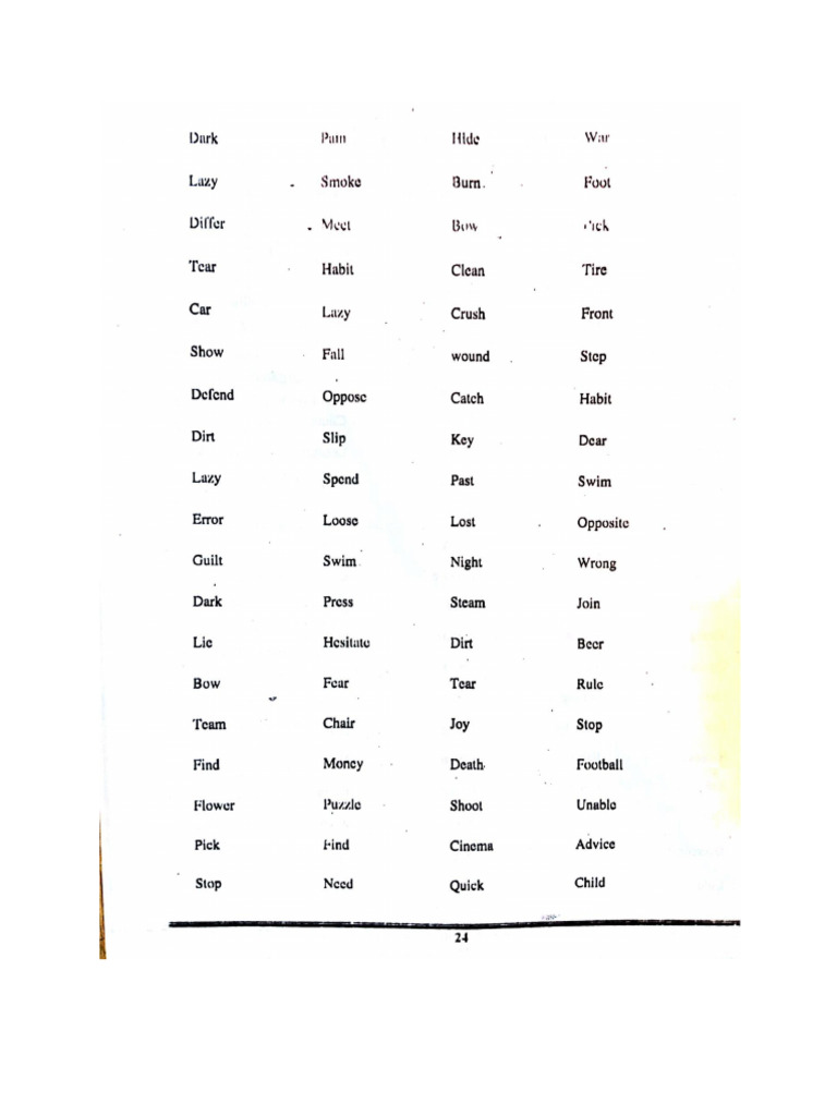 List of Word Association | PDF