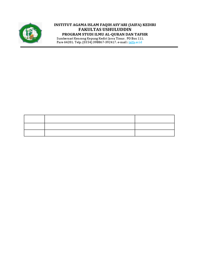 Formulir Pendaftaran Ujian Proposal | PDF