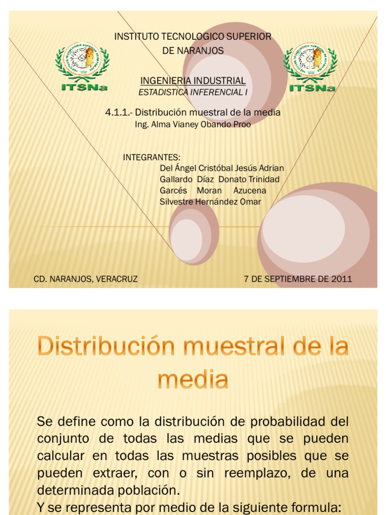 Distribucion Muestral de La Media | PDF