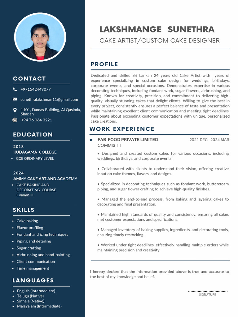 Sunethra CV | PDF