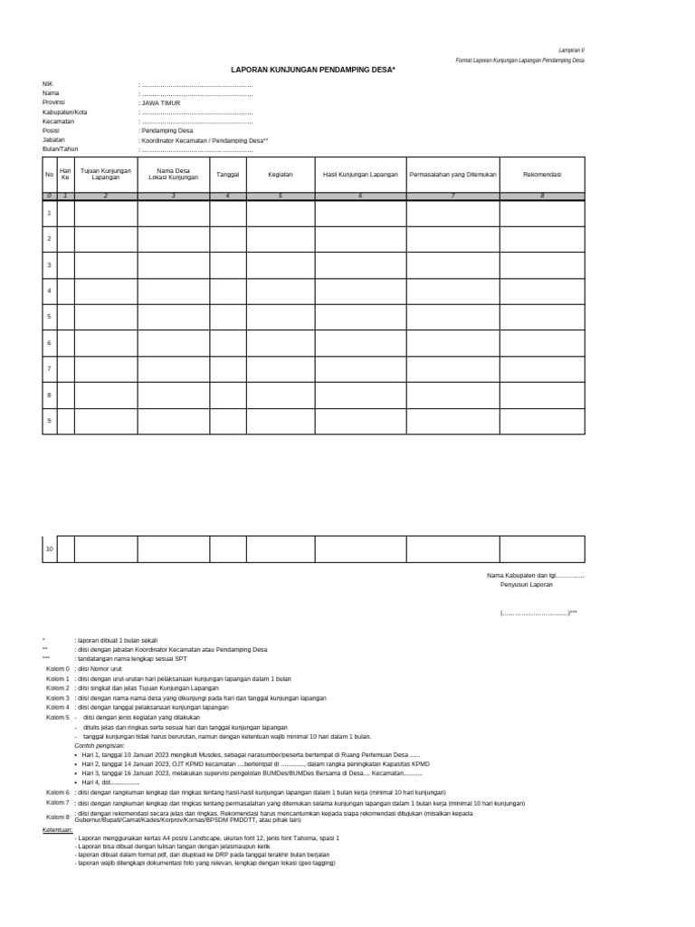 Form Kunlap PD | PDF