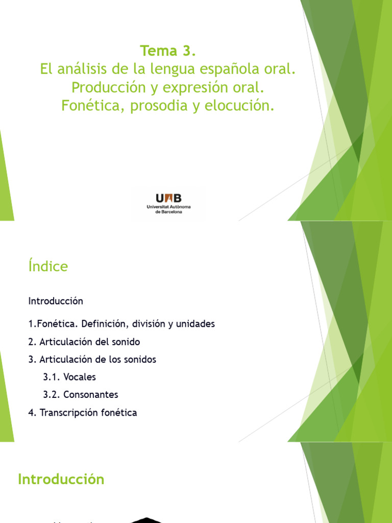 Tema 3. Fonética Del Español | PDF | Vocal | Fonética