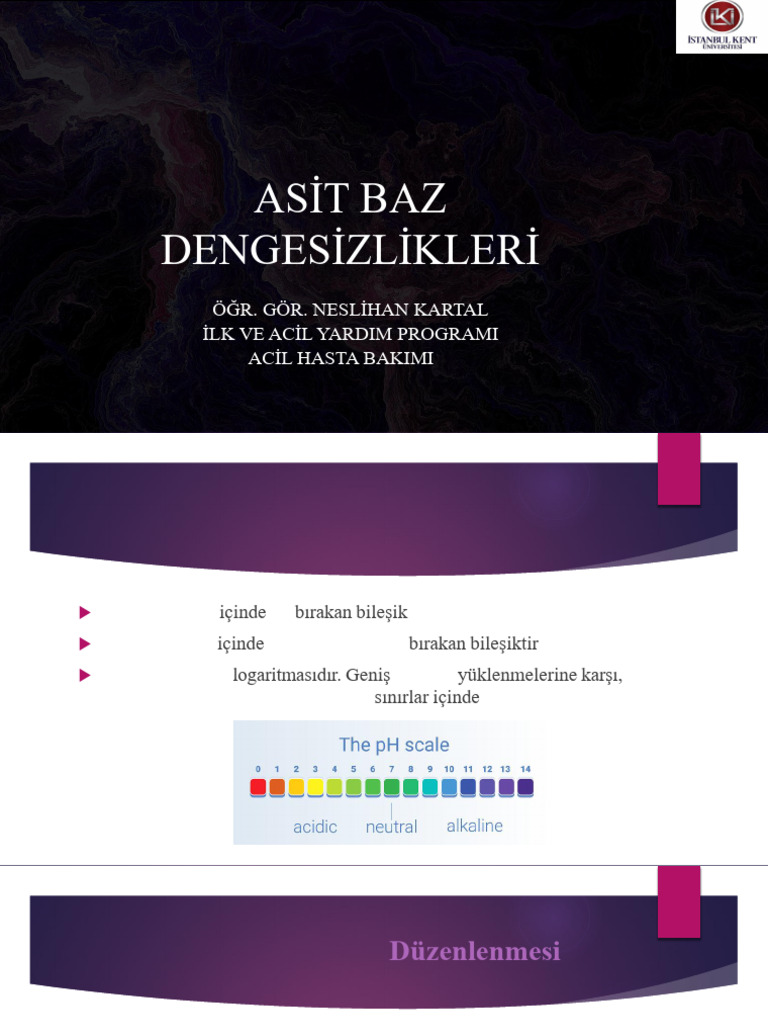 15. Hafta Asit Baz Dengesizlikleri (1) | PDF