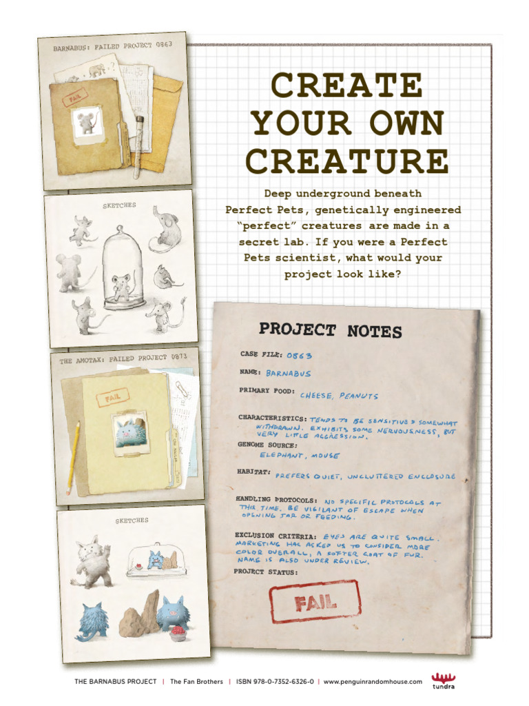 The Barnabus Project: Create Your Creature | PDF