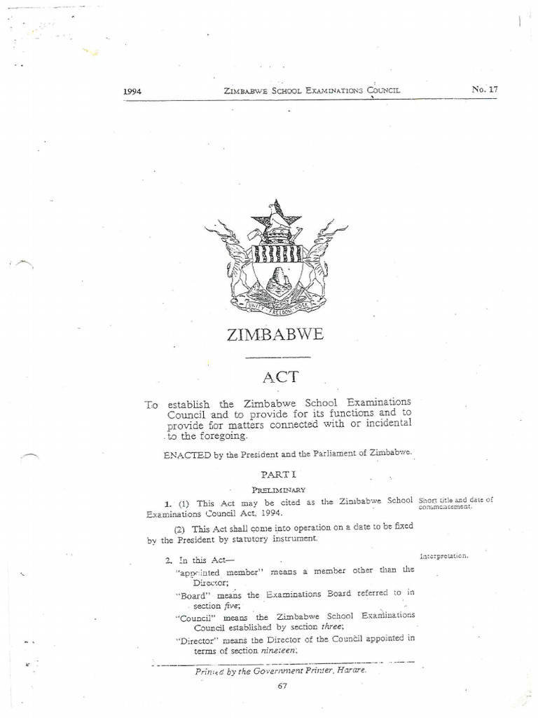 ZIMSEC-ACT | PDF