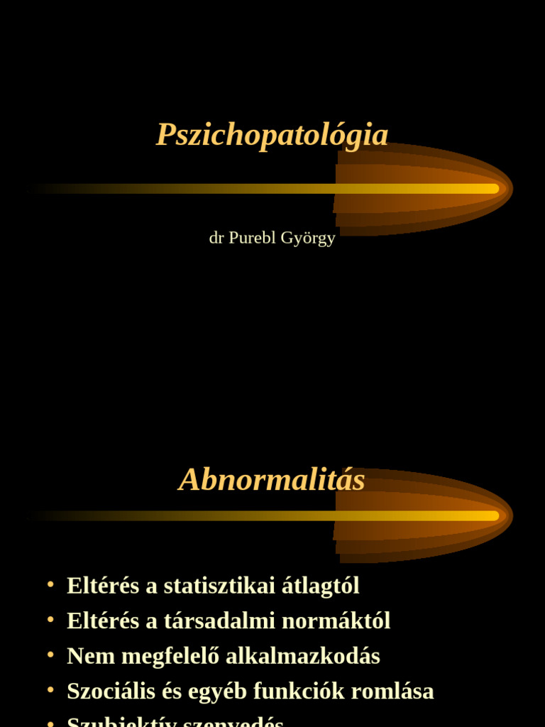 pszichopatológia | PDF