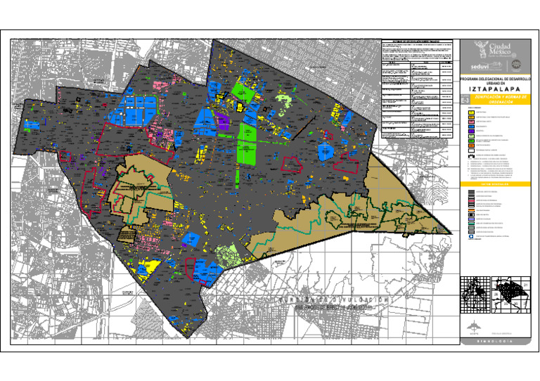 Plano E3 Divulgación - Pddu Iztapalapa | PDF