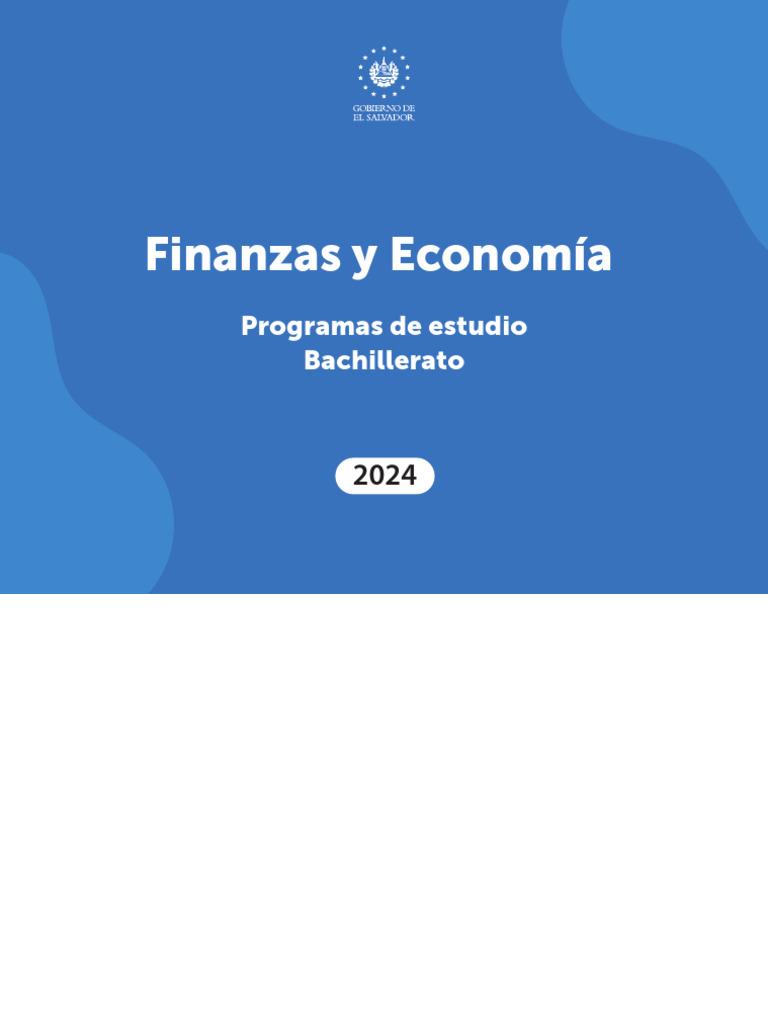 PROGRAMA Finanzas y Economía | PDF | Evaluación | Plan de estudios