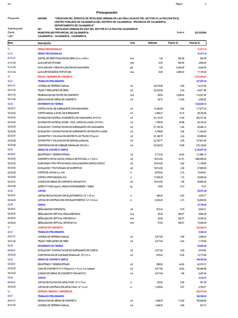 presupuestocliente | PDF | Material compuesto | edificio