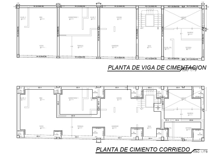 PLANO DE ESTRUCTURAS-Model | PDF