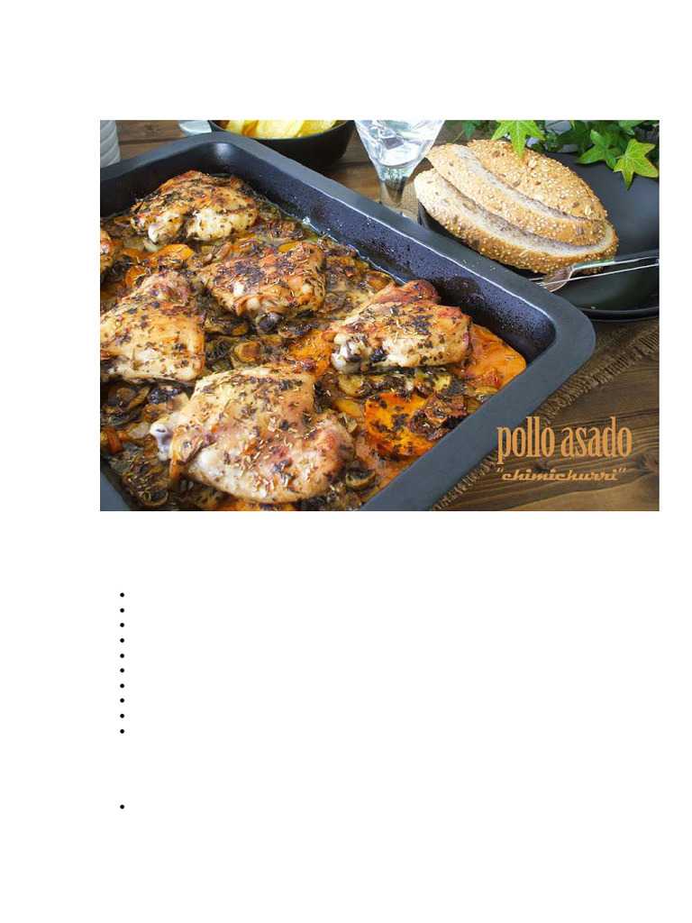 POLLO ASADO CHIMICHURRI | PDF