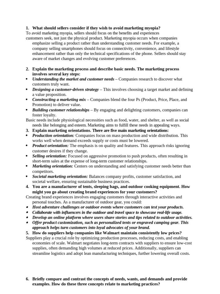 Marketing Strategies and Concepts Explained | PDF | Marketing | Market ...