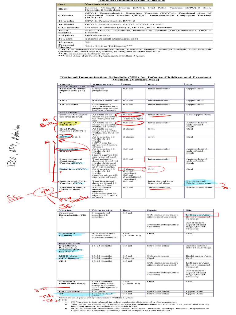 Universal Immunisation Programme National Health P 241129 074815 | PDF