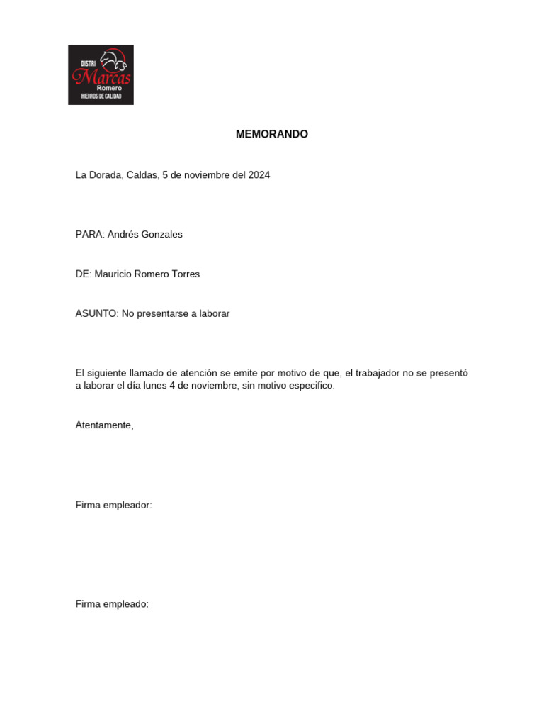 Plantilla-Memorando | PDF