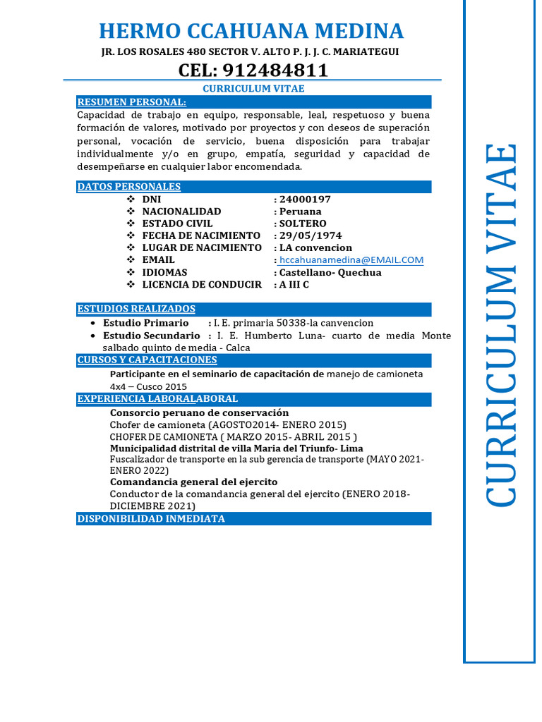 1 Curriculum Vitae HERMO 2 | PDF