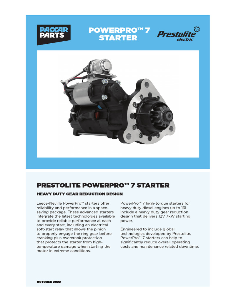 FAB - PP - PowerPro - 7 - Starter (102022) | PDF | Relay | Electrical ...