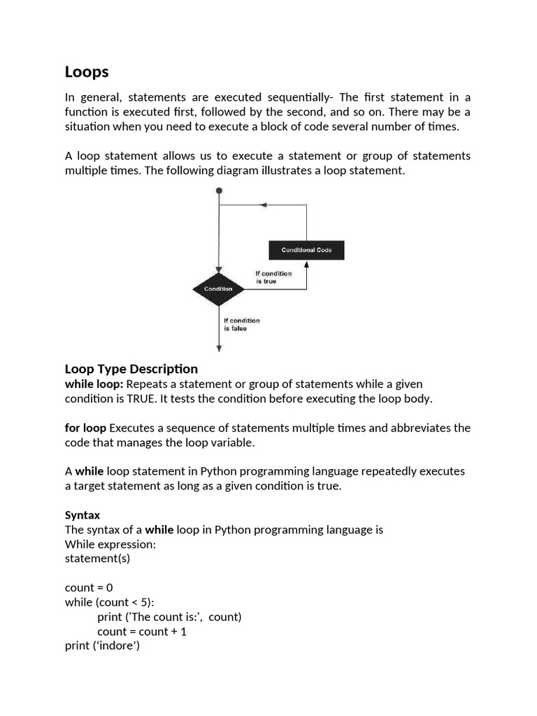 5. Loops | PDF | Control Flow | Software Development