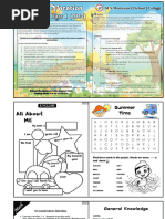 HOLIDAY HOMEWORK Class 1 | PDF
