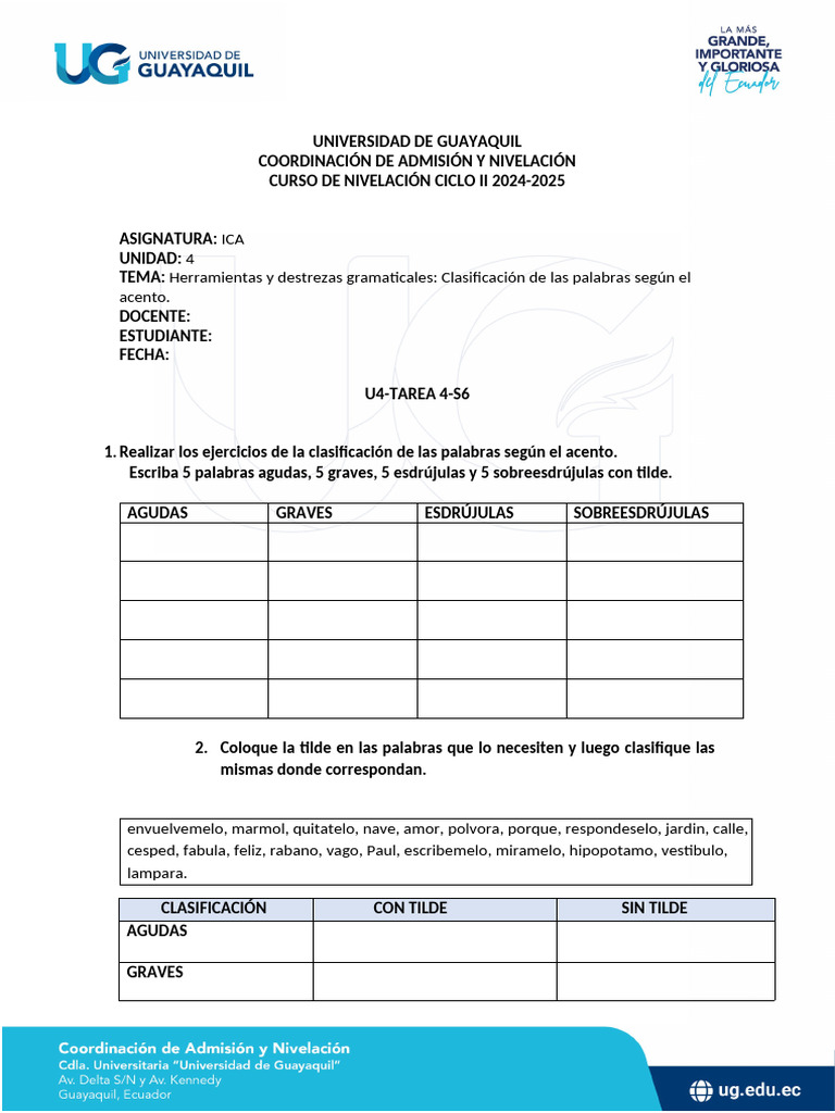 U4-Tarea 4-S6 Estudiante | PDF