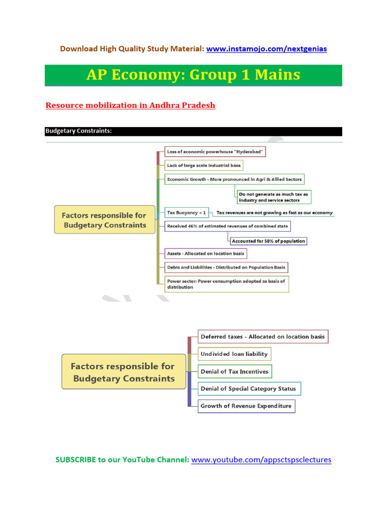 Andhra Pradesh Economy Overview | PDF | Government Budget Balance | Taxes
