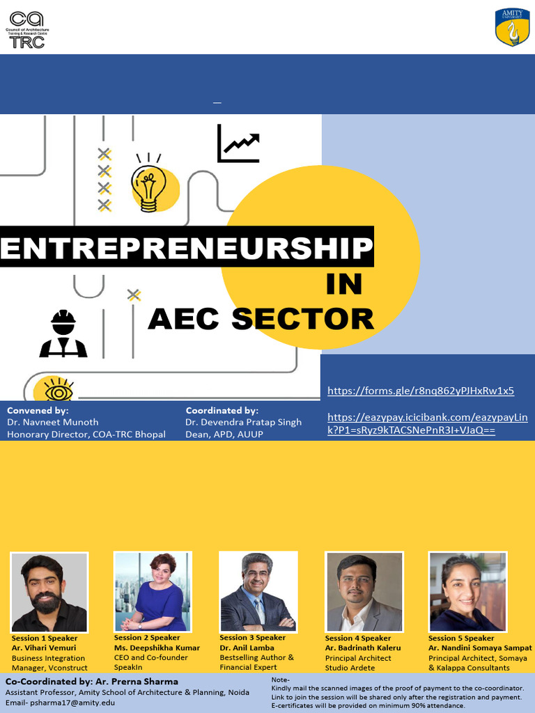 2 Day Training Program Entrepreneurship in AEC Sector | PDF ...