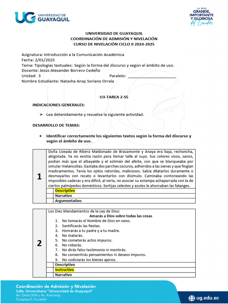 U3-Tarea 2-S5 Estudiante | PDF | Divorcio