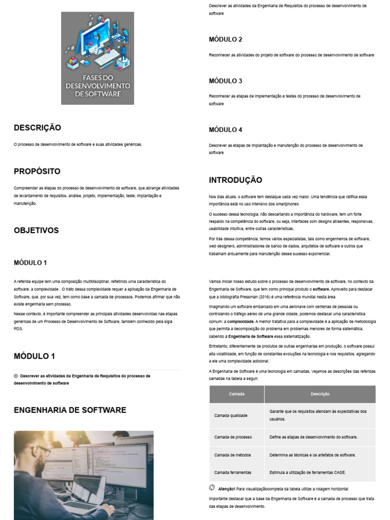 Tema3 - Fases Do Desenvolvimento de Software | PDF | Model-View – Controller (MVC) | Engenharia ...