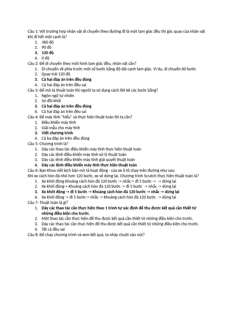 Đề Cương HK2 | PDF