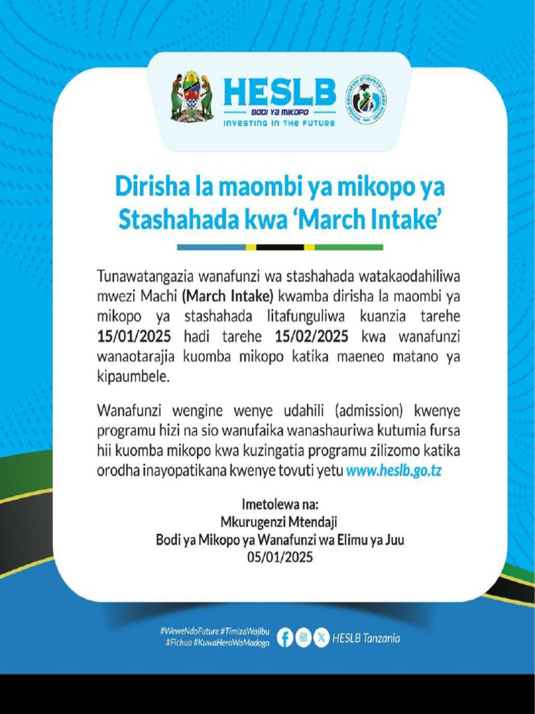 Mikopo Diploma | PDF