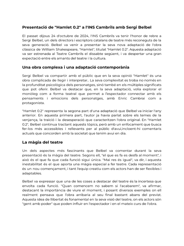 article hamlet (1) | PDF