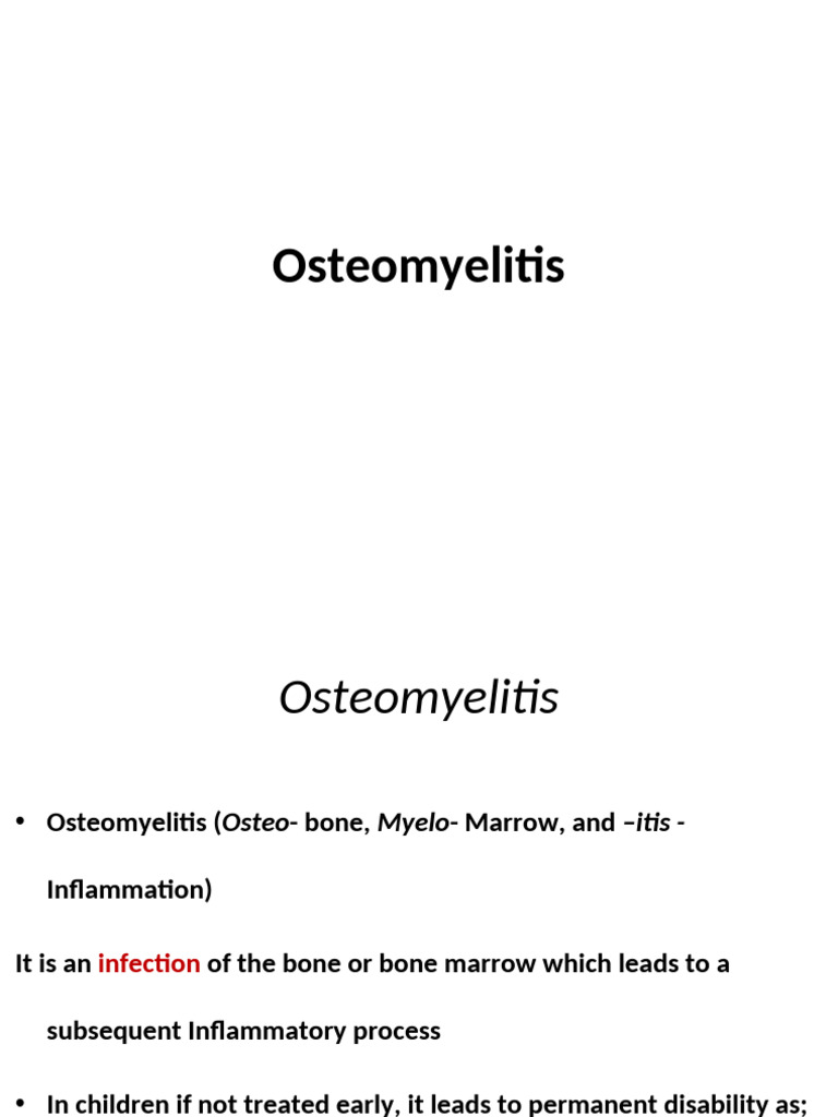 3.Osteomyelitis and Septic a................2hrs | PDF | Radiology ...