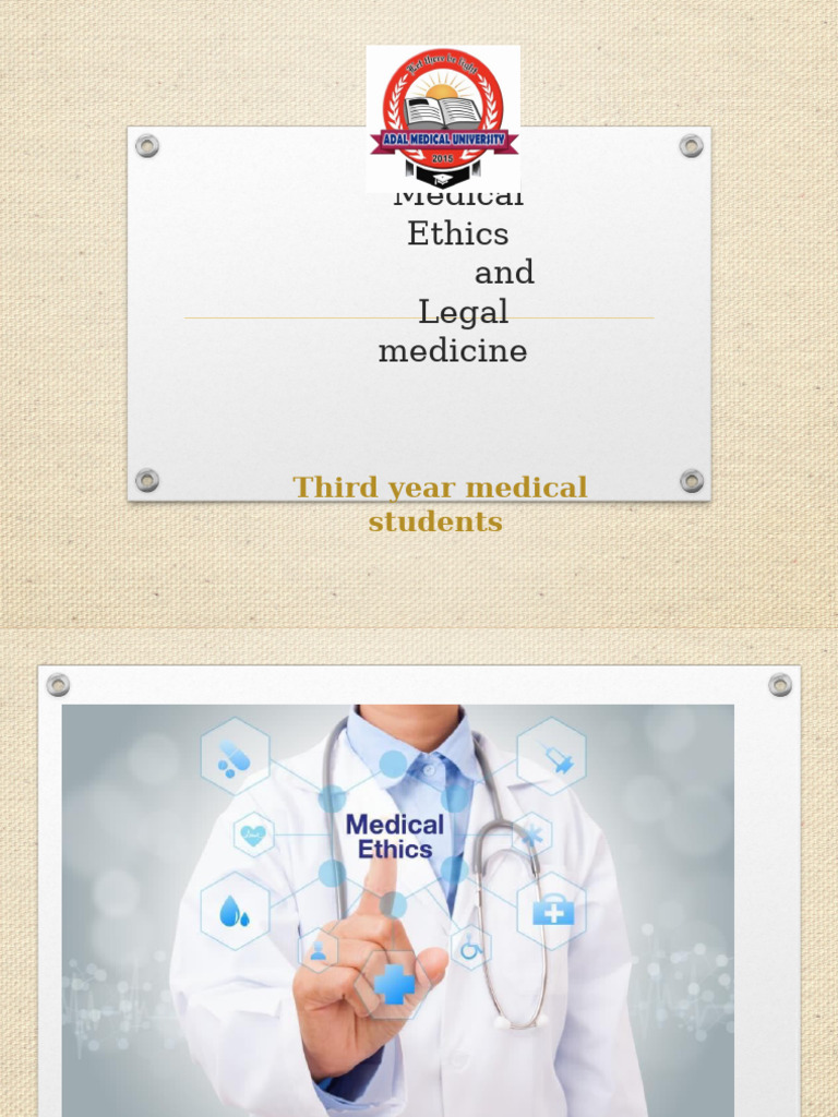 1st Introduction to Medical Ethics and Bioethics | PDF | Medical Ethics | Bioethics