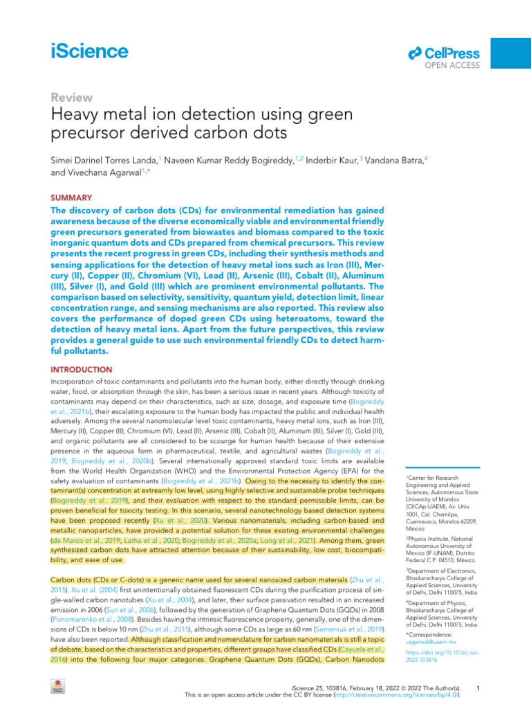 2022 - Simei Darinel Torres Landa - Heavy Metal Ion Detection Using ...