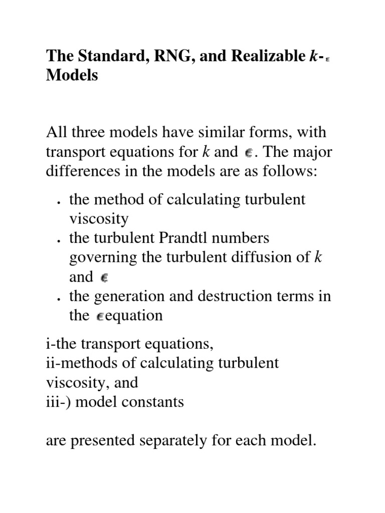 K Epsilon | PDF | Turbulence | Fluid Dynamics