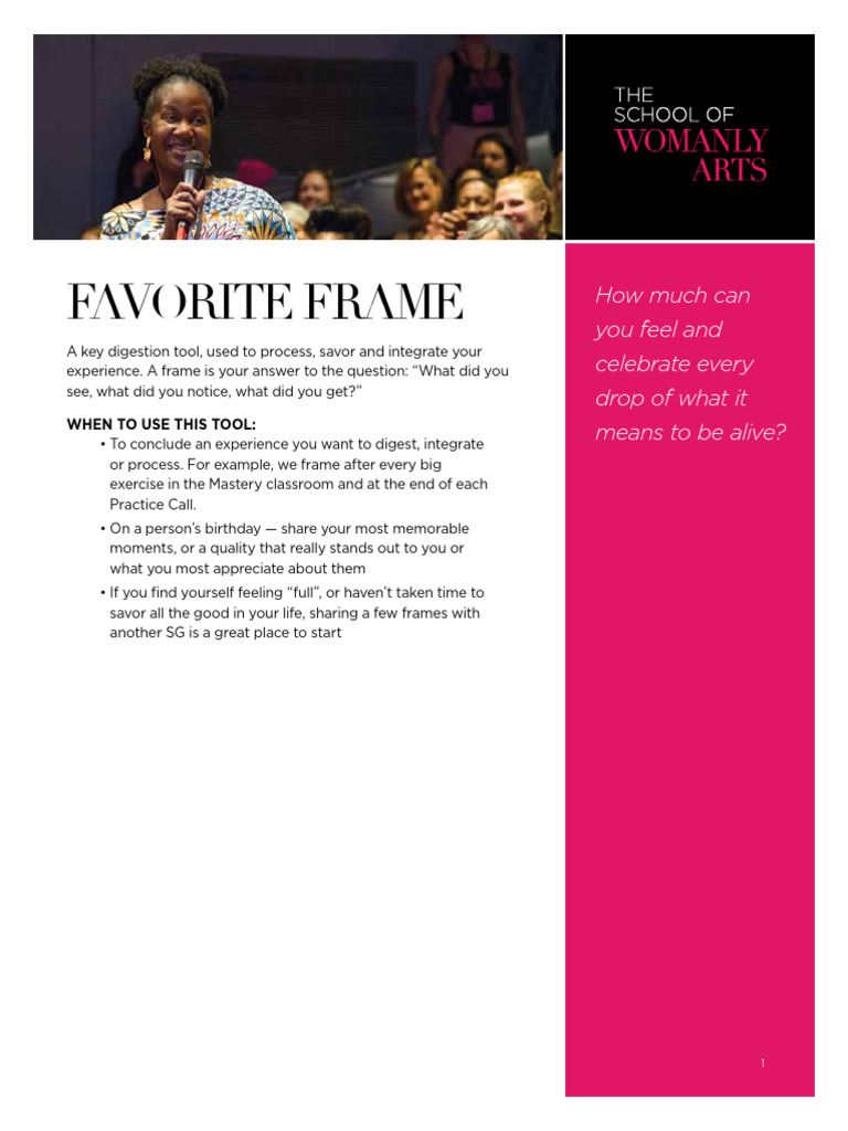 SWA Tools FavoriteFrame | PDF