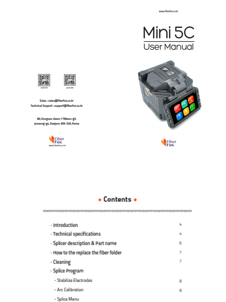 MINI 5C manual | PDF | Optical Fiber