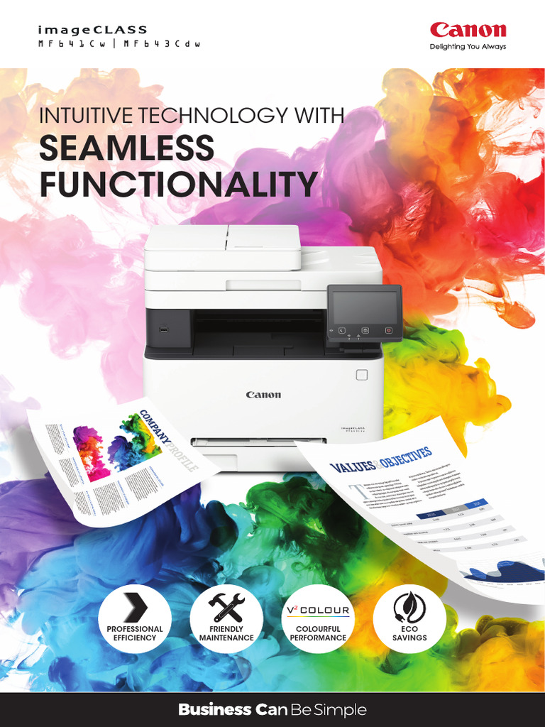 Canon ImageCLASS 2019 4pp MF641CW MF643CDW 4pp Brochure FA v02 HR ...
