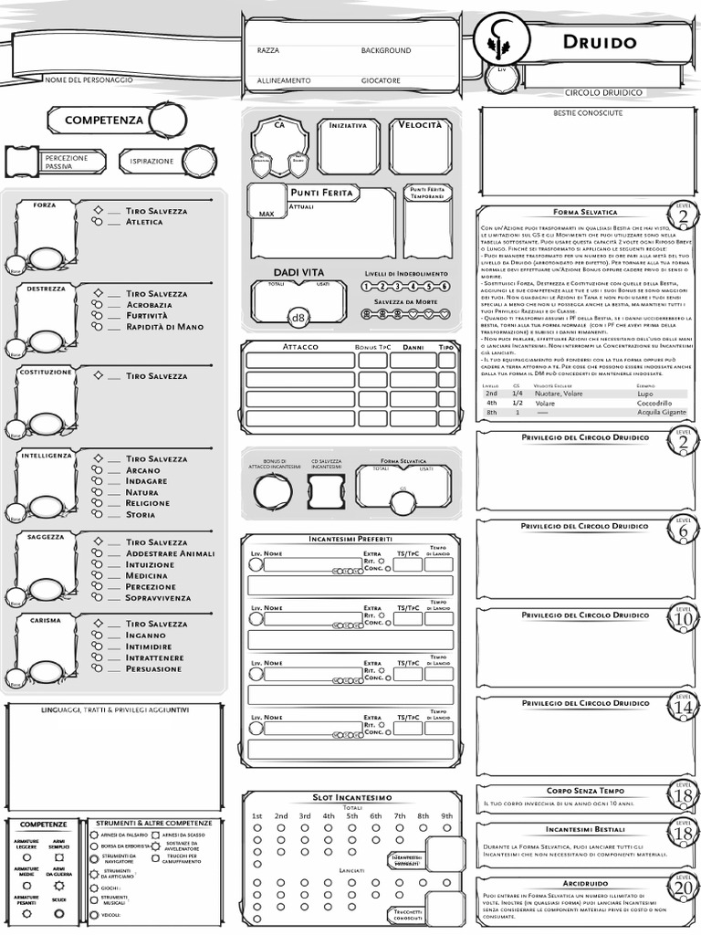 Druido 5e v1.4 | PDF