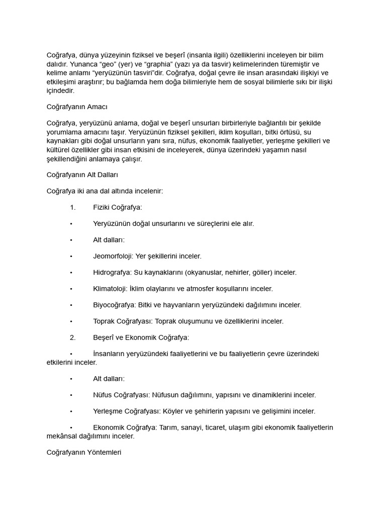 Cografya | PDF