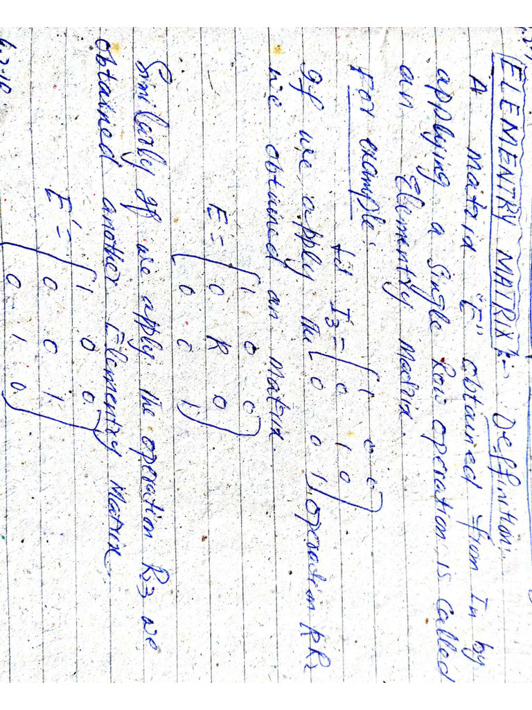 Matrix Inverse Elementry and Invertible Matrix | PDF