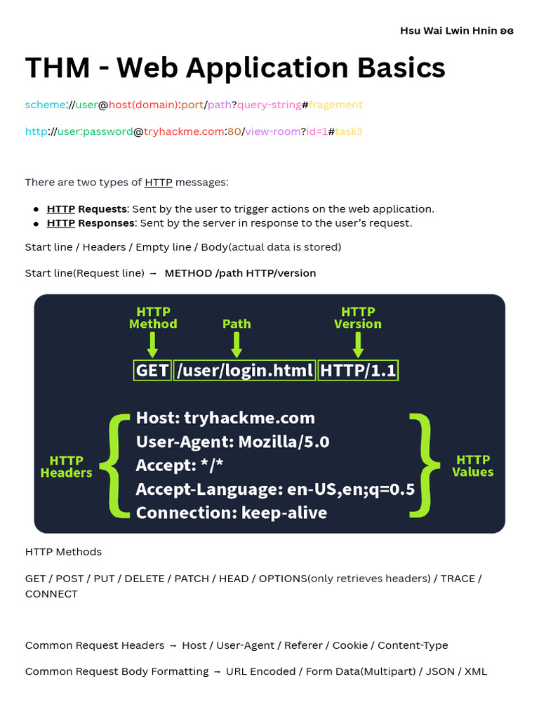 THM - Web Application Basics | PDF