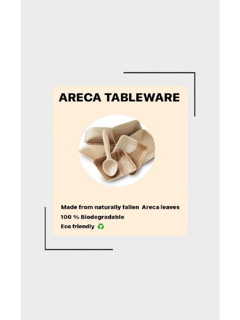 Areca Tableware | PDF