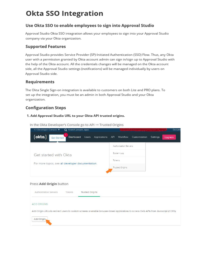Okta SSO Integration | PDF | Access Control | Information Technology