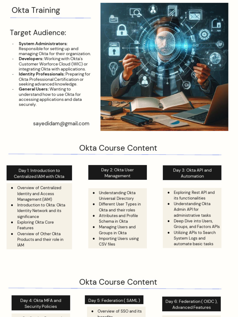 Okta Training for IAM Professionals | PDF | User (Computing) | Security