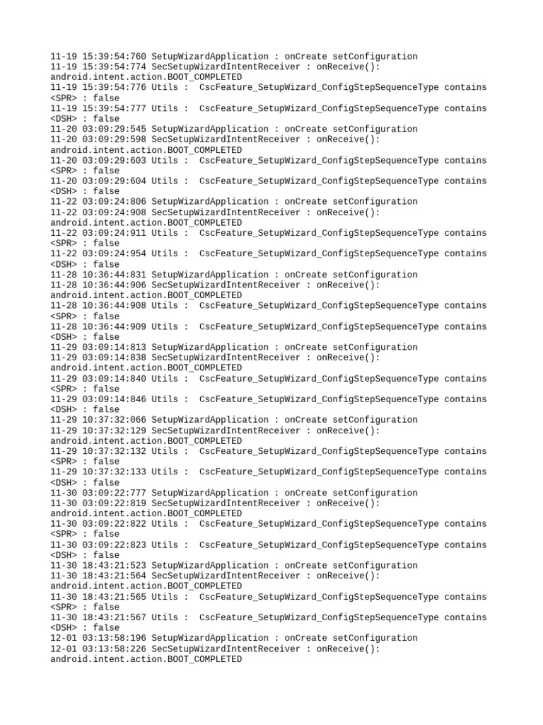 Setup Wizard Application Logs | PDF